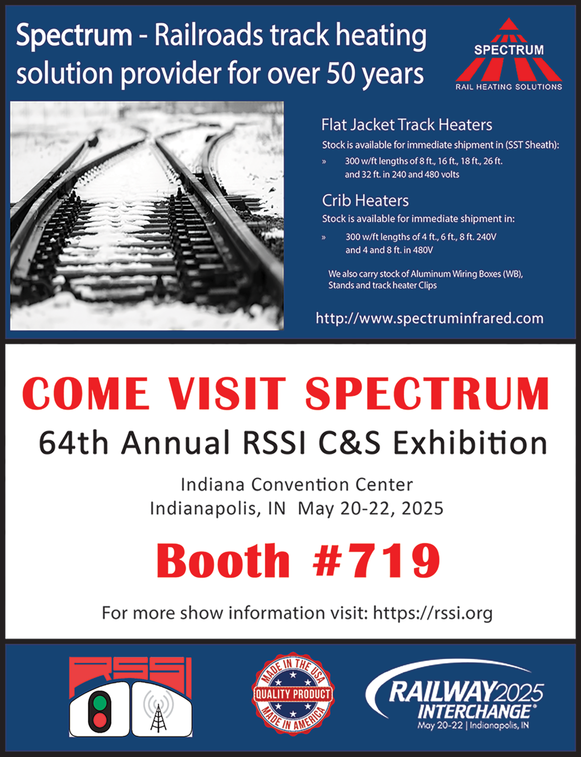 Come visit Spectrum at the 64th Annual RSSI C&S Exhibition – Spectrum